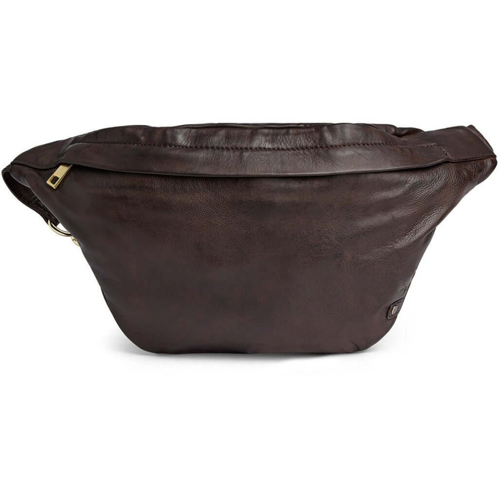 Bumbag i en smørblød læderkvalitet / 15822 - Coffee
